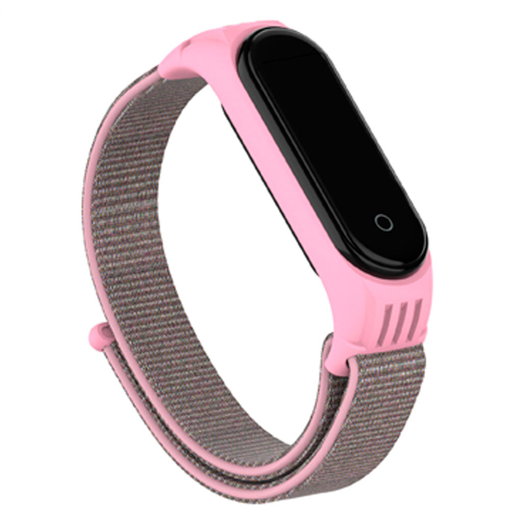 Ремешок Xiaomi Mi Band 5 / Mi Band 6, Nylon Sport, розовый – купить по ...