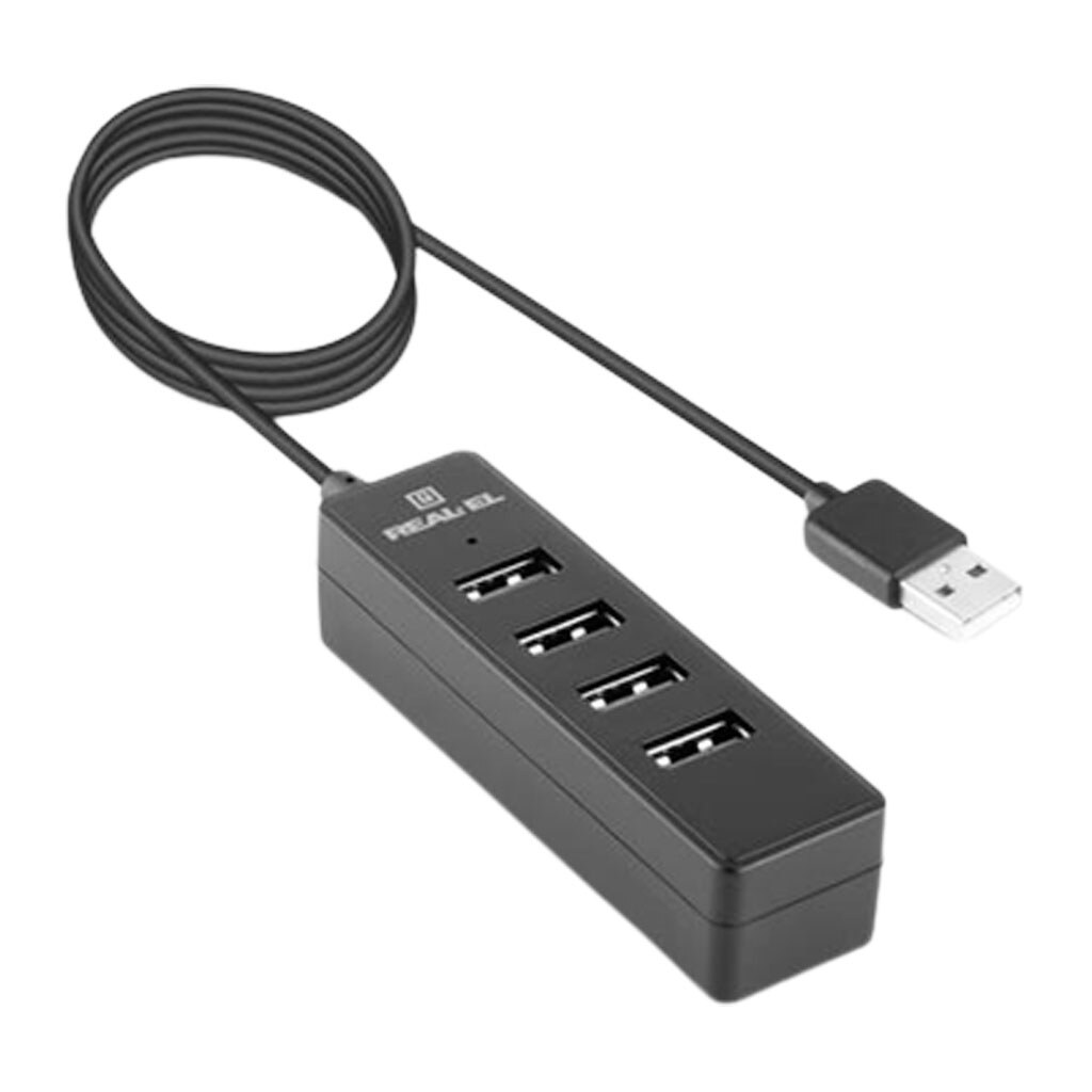 USB Hub REAL-EL HQ-174, USB, Черный – купить по цене 245 грн в Киеве и ...
