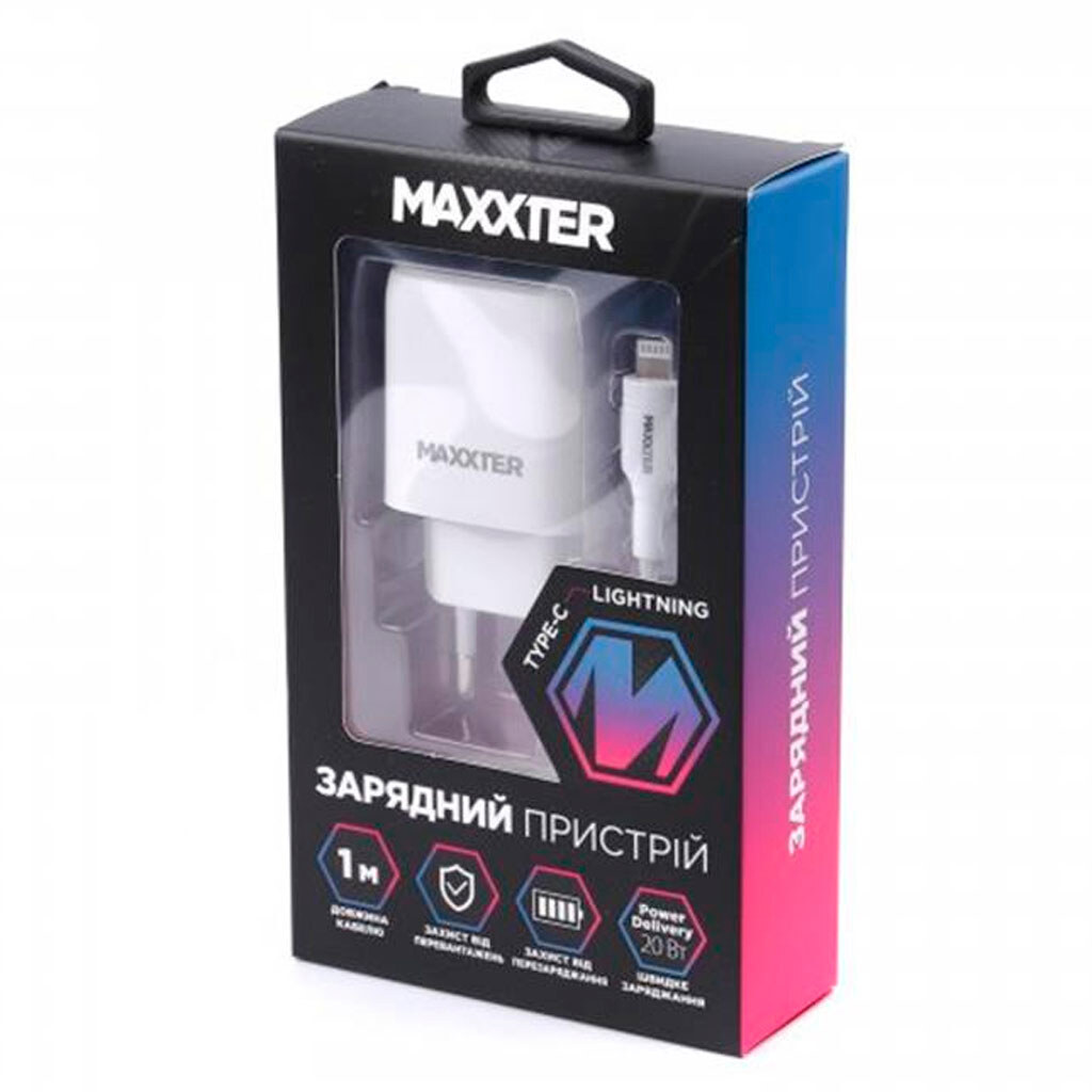 СЗУ Maxxter WC-PD-CtL-01 Apple iPhone SE 2022 / iPhone 14 Pro Max / iPhone 14 Plus / iPhone 14 ...