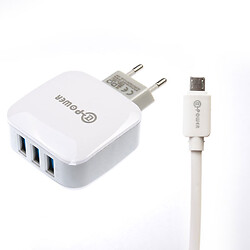 СЗУ QLT-Power HUS-1, С кабелем, MicroUSB, Белый – купить по цене 318 ...